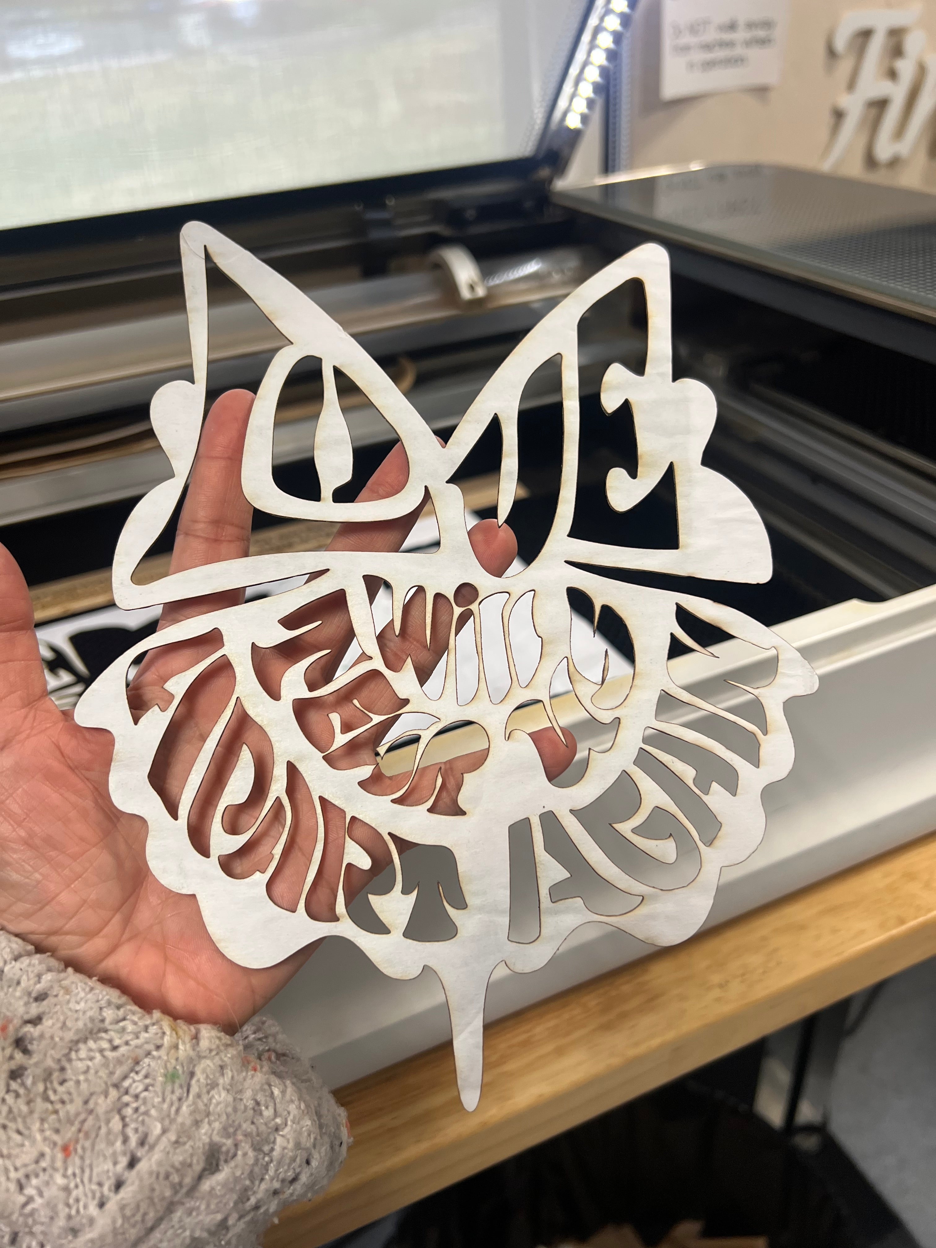 Laser cut experimentation – Faded Workshop